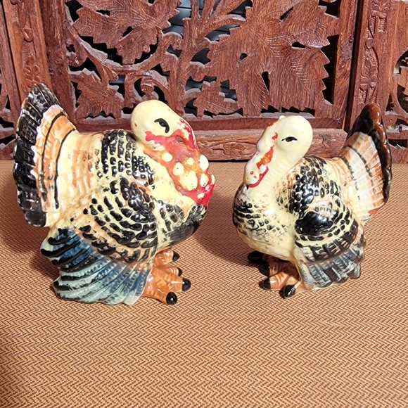 Holiday | Vintage Ceramic Turkey Salt And Pepper Shakers | Poshmark